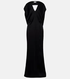 Stella McCartney Open-back Satin Maxi Dress