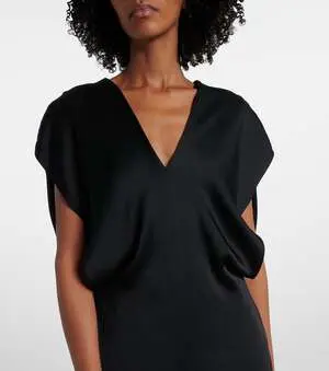 Stella McCartney Open-back Satin Maxi Dress