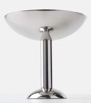 LOUISE ROE Tall Stainless Steel Champagne Coupe Glass