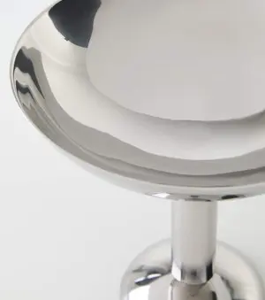 LOUISE ROE Tall Stainless Steel Champagne Coupe Glass