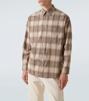 Auralee Checked Wool Shirt