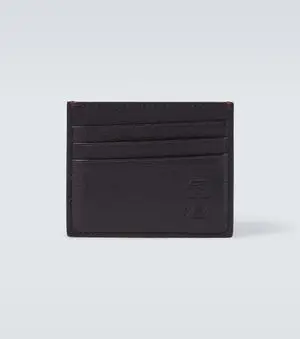 Brunello Cucinelli Leather Card Holder - Black