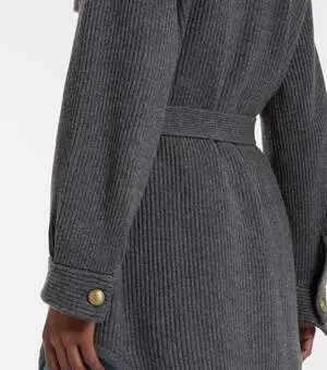 Brunello Cucinelli Wool, Cashmere, And Silk Cardigan With Detachable Belt