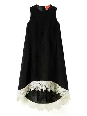 La DoubleJ La Scala Lace-embroidered Midi Dress