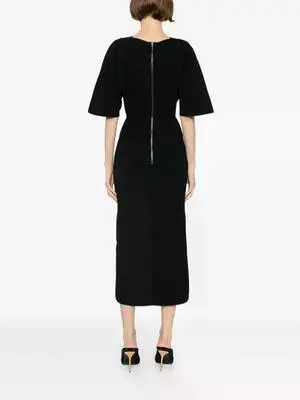 Maticevski V-neck Short Sleeve Dress - Black