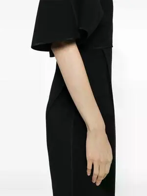 Maticevski V-neck Short Sleeve Dress - Black