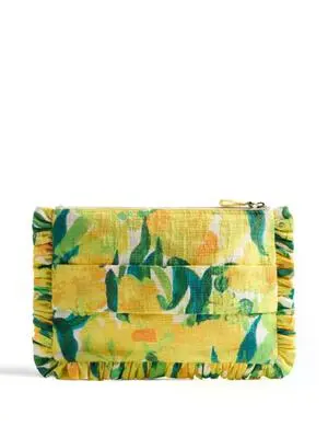 La DoubleJ Floral Print Clutch - Yellow