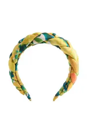 La DoubleJ Braided Floral Headband - Yellow