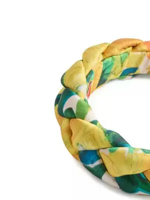 La DoubleJ Braided Floral Headband - Yellow