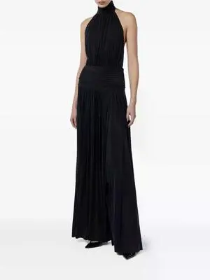 Black Draped Maxi Dresses