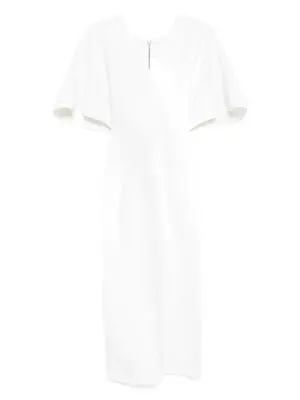 Maticevski V-neck Midi Dress - White