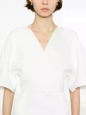 Maticevski V-neck Midi Dress - White