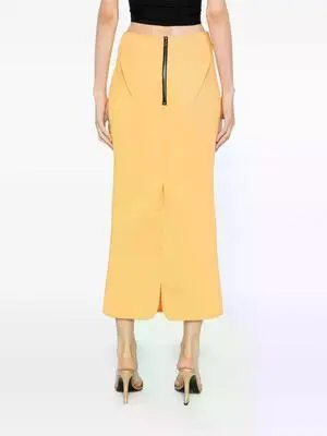 Maticevski Antenna Pencil Skirt - Yellow