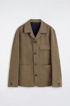 Cos Unstructured Linen Blazer - Beige
