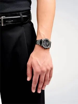 D1 MILANO Stainless Steel Chronograph Watch - Black