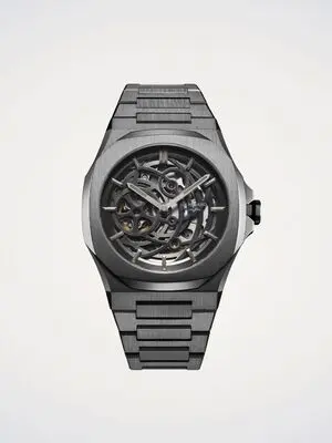 D1 MILANO Skeleton Automatic Watch - Grey