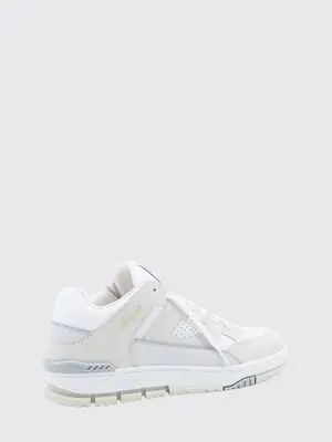 Axel Arigato Bicolour Low Top Leather And Nubuck Sneakers With Perforated Toe - Cream