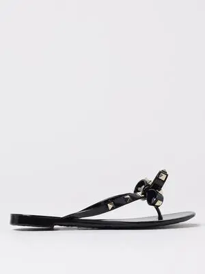 Valentino Garavani Heeled Thong Sandals With Embellishments