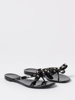 Valentino Garavani Heeled Thong Sandals With Embellishments