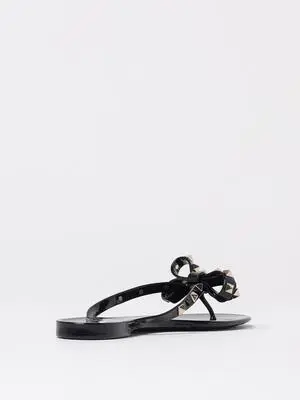 Valentino Garavani Heeled Thong Sandals With Embellishments