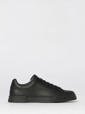 Dolce & Gabbana Low Top Smooth Calfskin Sneakers - Black
