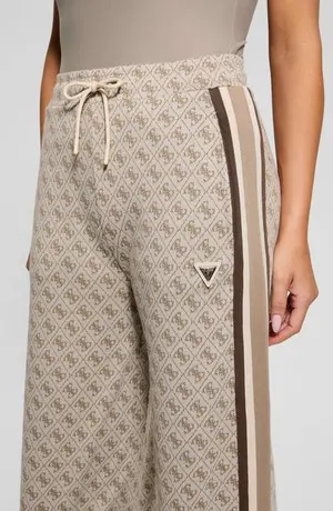 Guess Logo Straight-leg Drawstring Pants