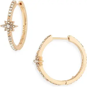 Baublebar Astrid Celestial Hoop Earrings - Clear/gold
