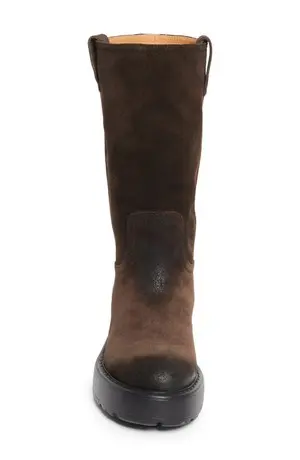 Miu Miu Suede Work Boots - Moro