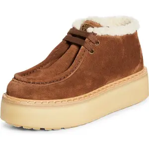 Prada Shearling Derby Bootie