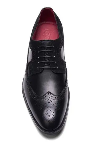 CARLOS BY CARLOS SANTANA Felix Wingtip - Black Leather