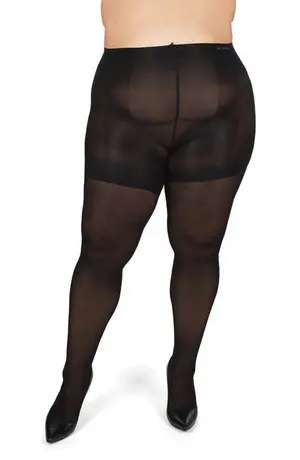 MEMOI Lustre Shaper Tights - Black