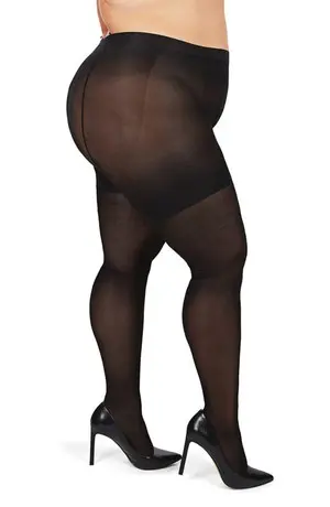 MEMOI Lustre Shaper Tights - Black