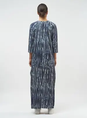 Majestic Filatures Stretch Linen Tie-dye Maxi Dress - Vintage Blue