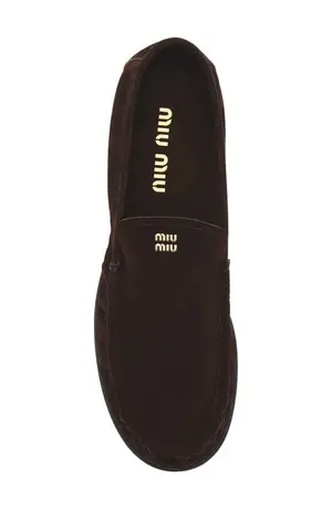 Miu Miu Suede Moc-toe Loafer