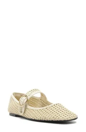 AREZZO Eve Woven Ballet Flat - Polar White