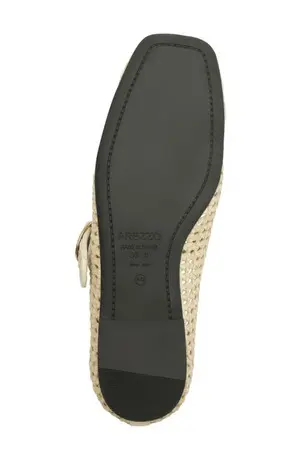 AREZZO Eve Woven Ballet Flat - Polar White