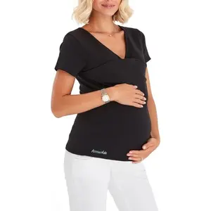 ACCOUCHEE Maternity/nursing Top - Black
