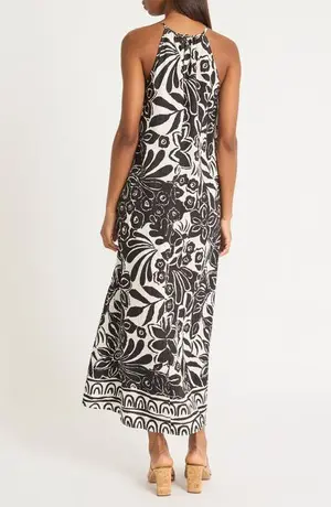 THE GOOD JOURNEY Keyhole Maxi Sundress