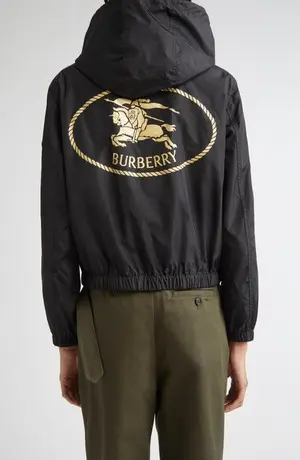 Burberry Nelson Knight Stamp Hooded Jacket