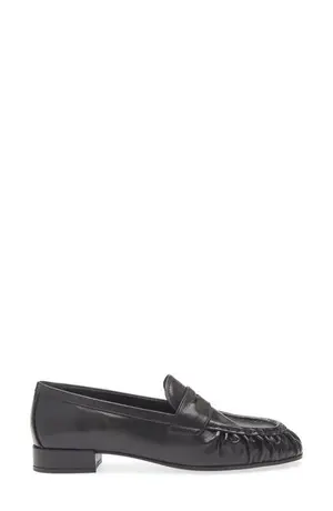 Prada Ruched Toe Penny Loafer - Nero