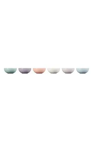 LE CREUSET Vancouver Set Of 6 Stoneware Pinch Bowls