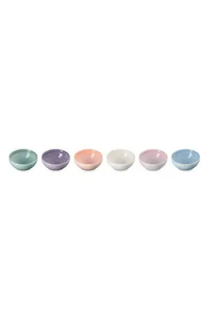 LE CREUSET Vancouver Set Of 6 Stoneware Pinch Bowls