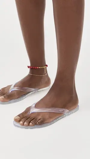 ANCIENT GREEK SANDALS Jelly Flip Flops - Clear