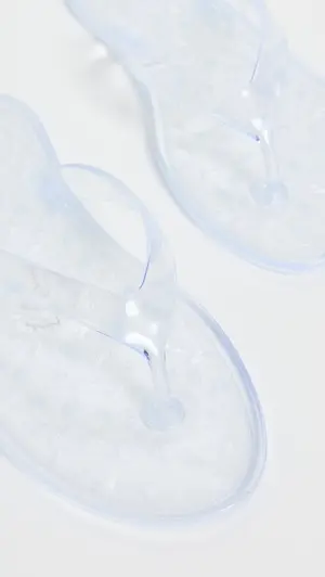 ANCIENT GREEK SANDALS Jelly Flip Flops - Clear
