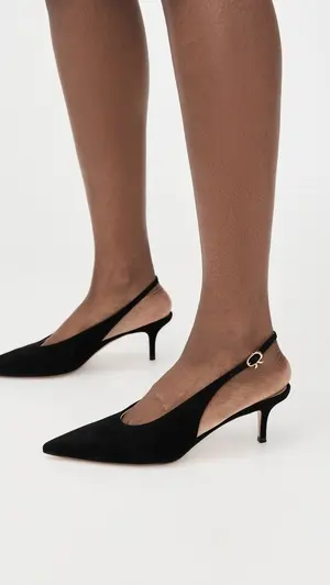 GIANVITO ROSSI Robbie Slingback Pumps - Black
