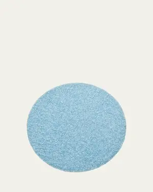 KIM SEYBERT Perennial Beaded Placemat - Periwinkle