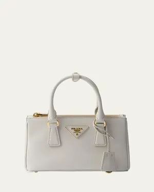 Prada Galleria Saffiano Leather Top-handle Bag - Talco