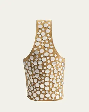 Khaite Livia Studded Suede Top-handle Bag - Mud