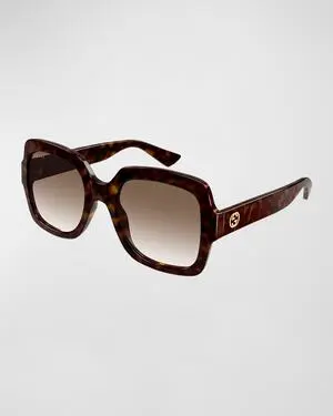 Gucci Havana Square Sunglasses