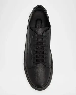 Stefano Ricci Calfskin Leather Sneakers - Black